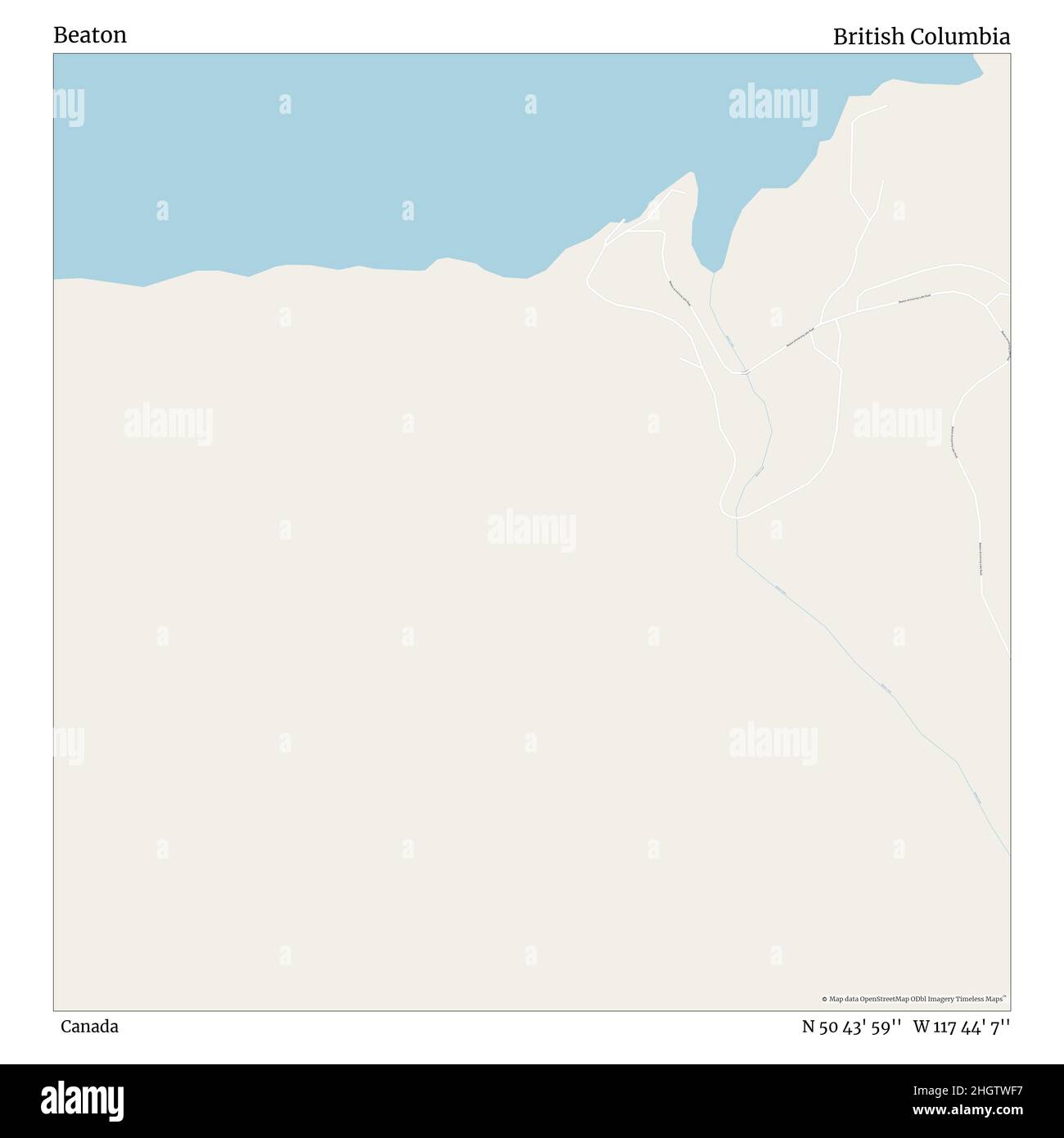 Map of beaton Cut Out Stock Images & Pictures - Alamy