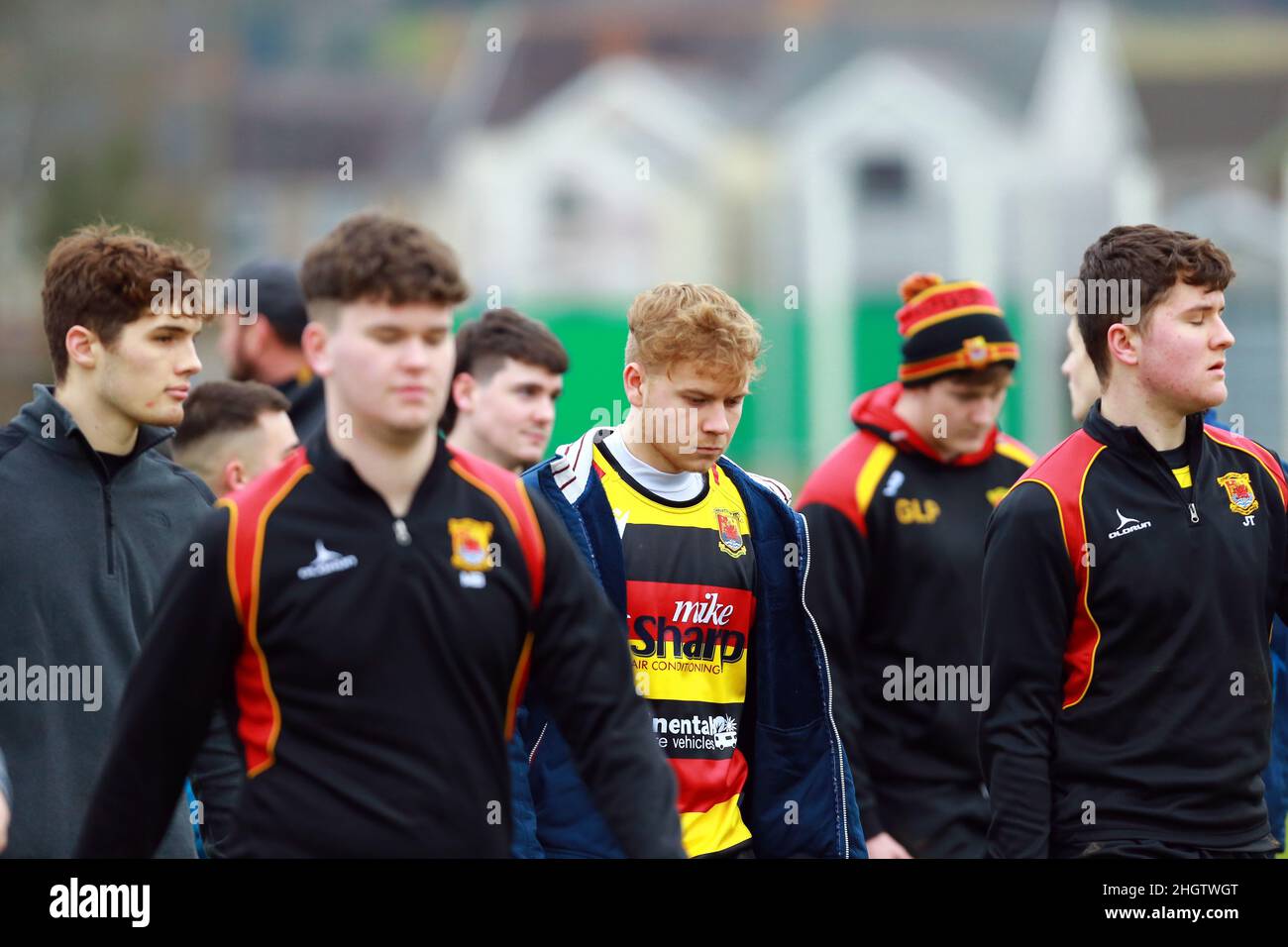Ammanford RFC Youth v Carmarthen Quins RFC Youth Jan 2022 Stock Photo ...
