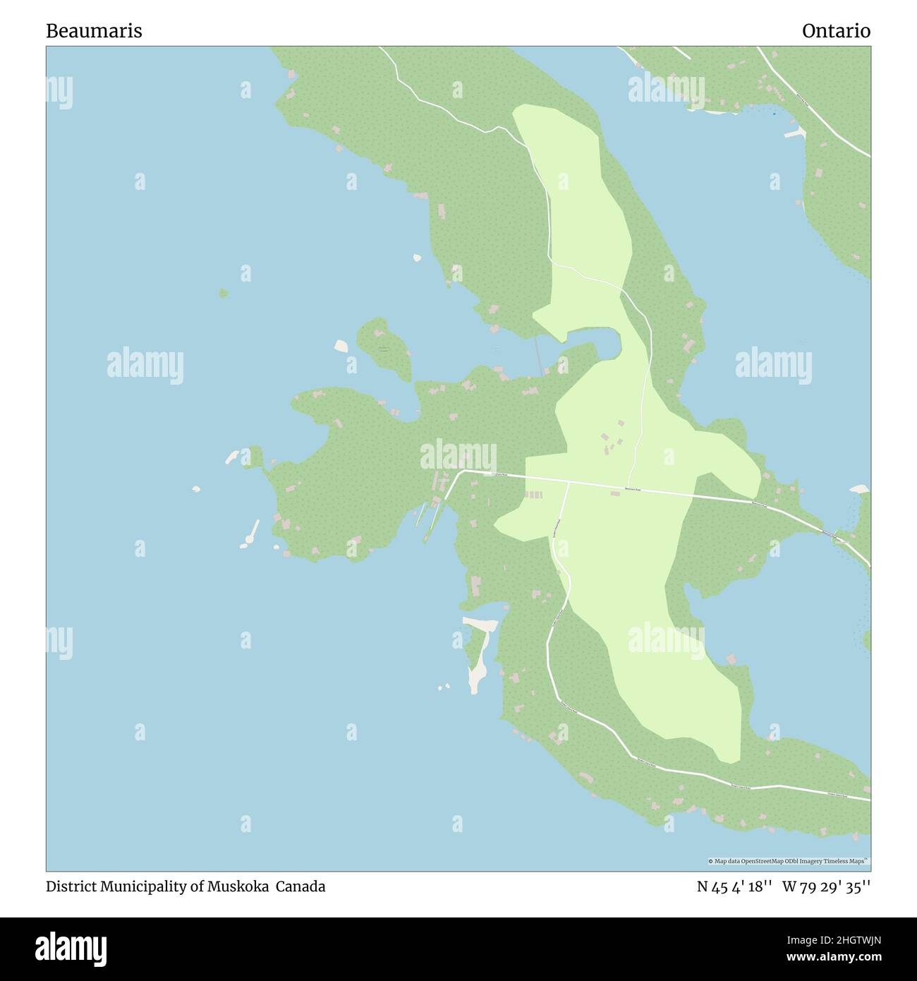 Map of muskoka hi-res stock photography and images - Alamy