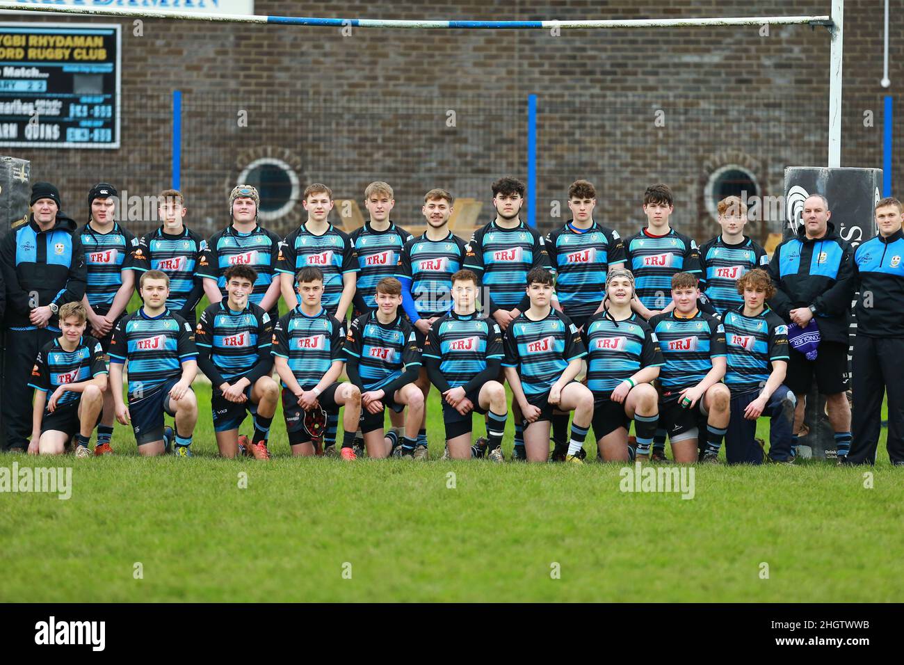 Ammanford RFC Youth v Carmarthen Quins RFC Youth Jan 2022 Stock Photo ...