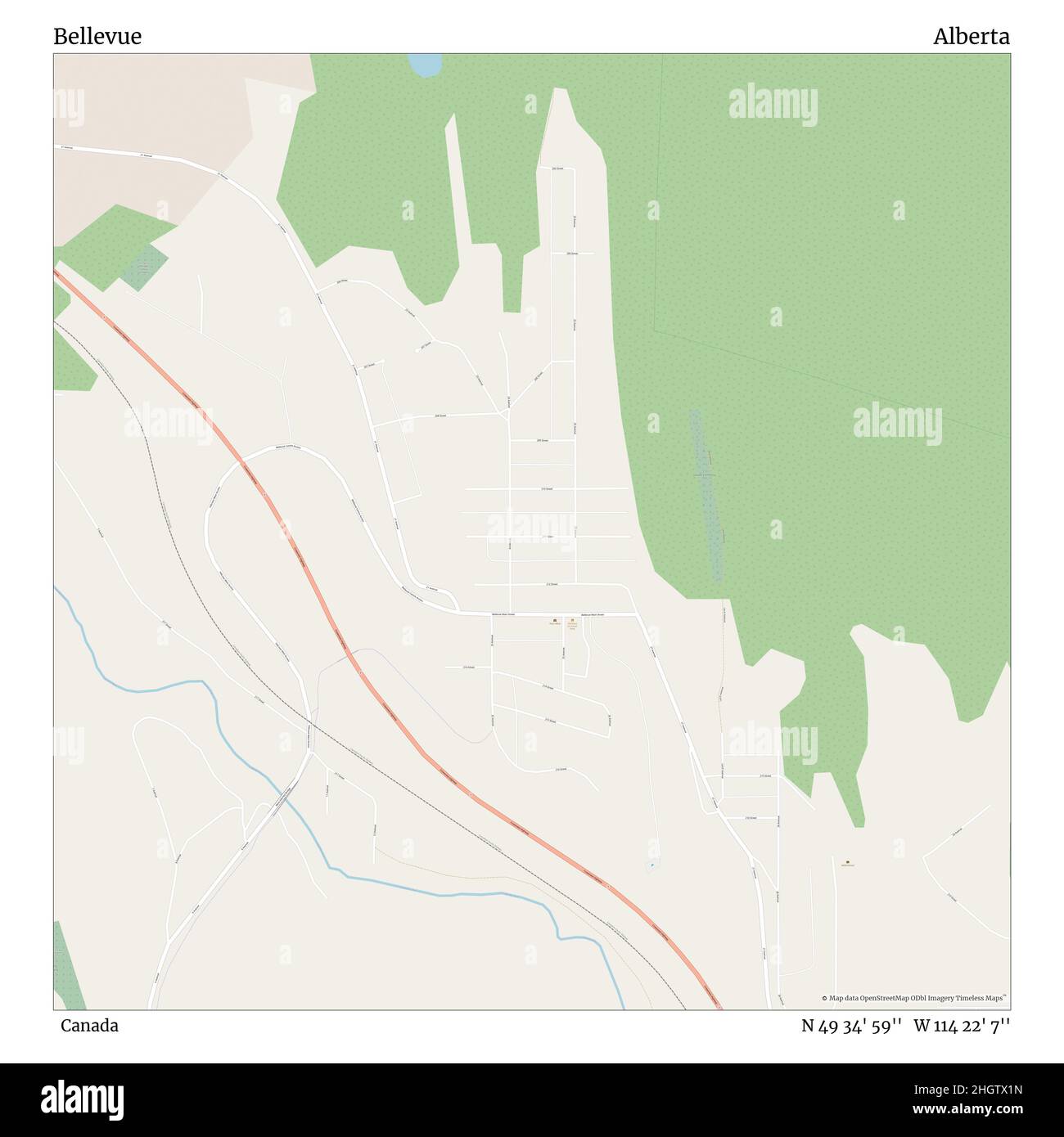 Map of bellevue hi-res stock photography and images - Alamy