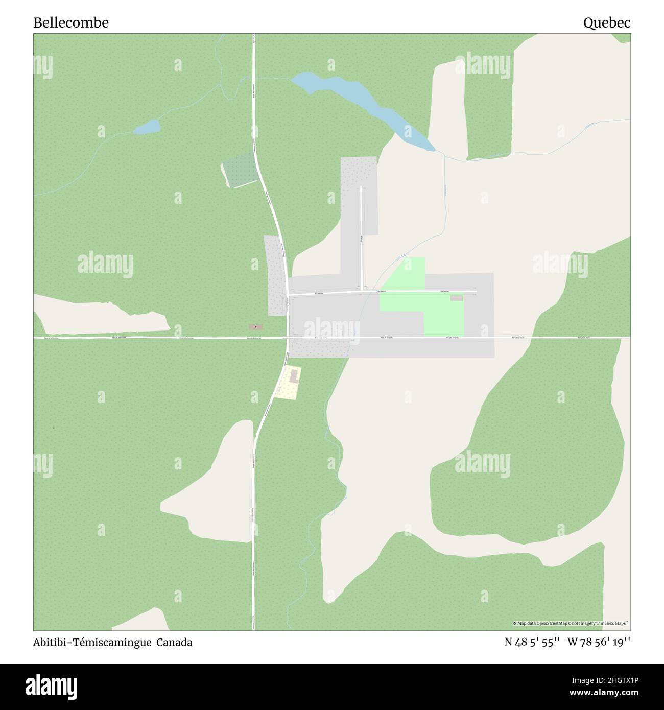 Bellecombe, Abitibi-Témiscamingue, Canada, Quebec, N 48 5' 55'', W 78 ...