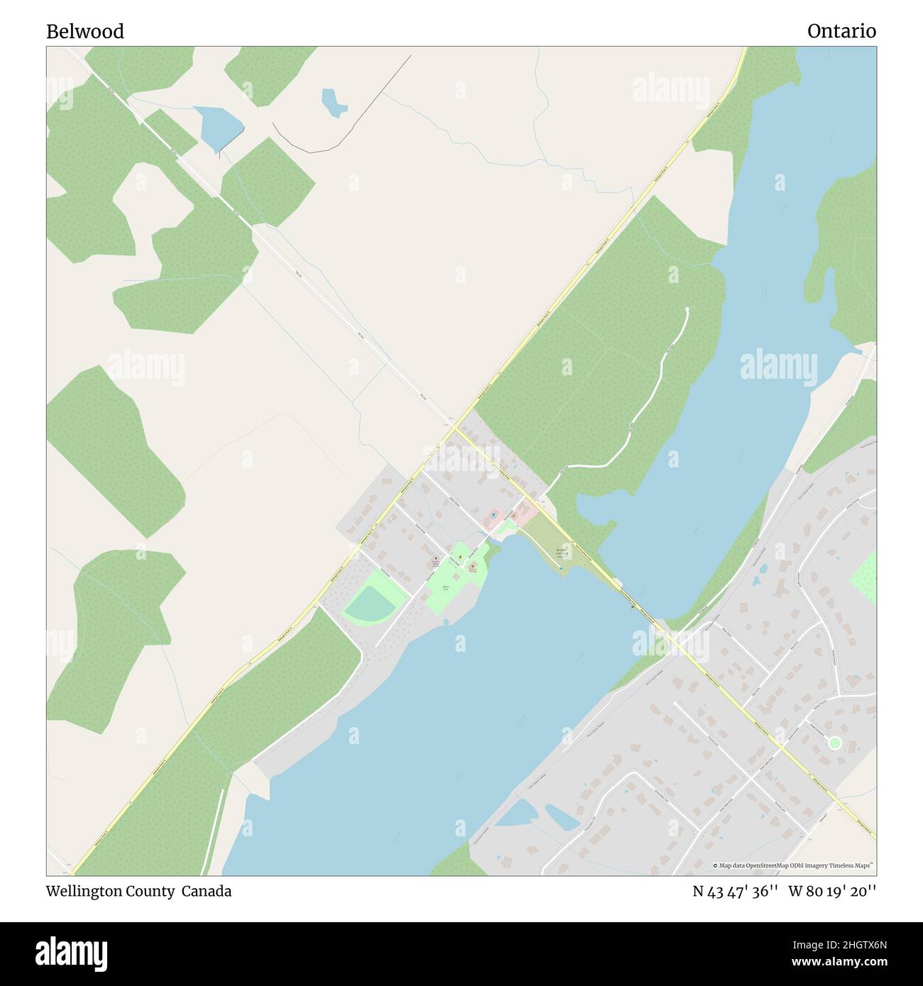 Wellington county map hi-res stock photography and images - Alamy