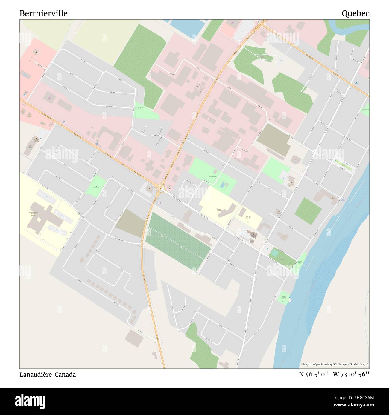 Map of berthierville hi-res stock photography and images - Alamy
