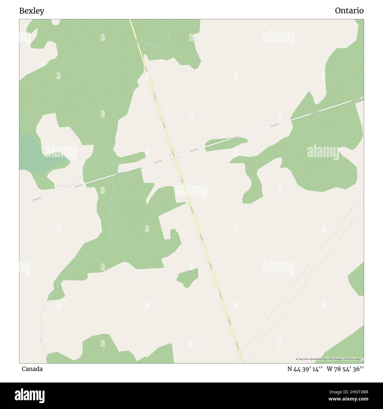 Bexley, Canada, Ontario, N 44 39' 14'', W 78 54' 36'', map, Timeless ...