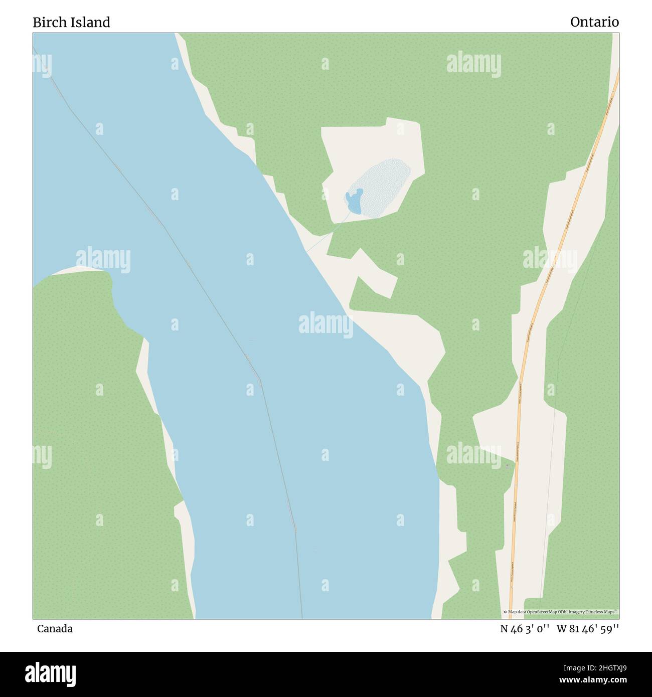 Birch island Cut Out Stock Images & Pictures - Alamy