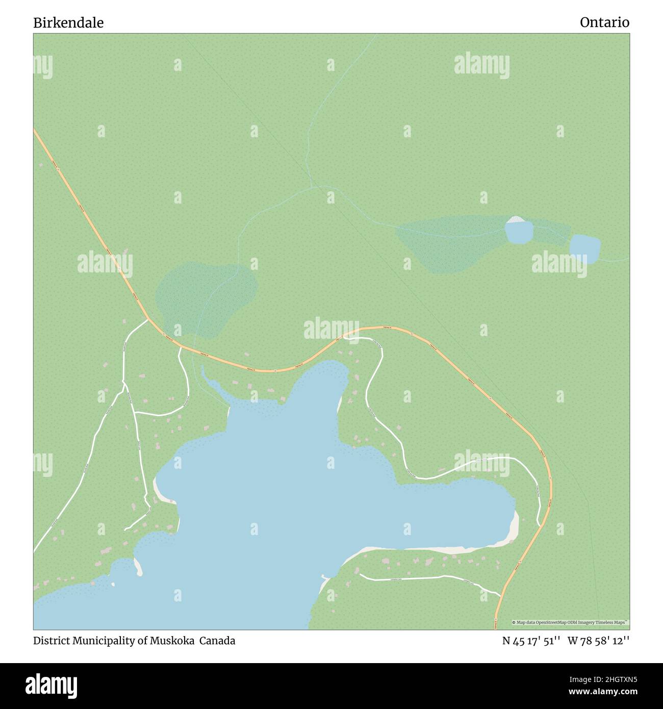 Map of muskoka hi-res stock photography and images - Alamy