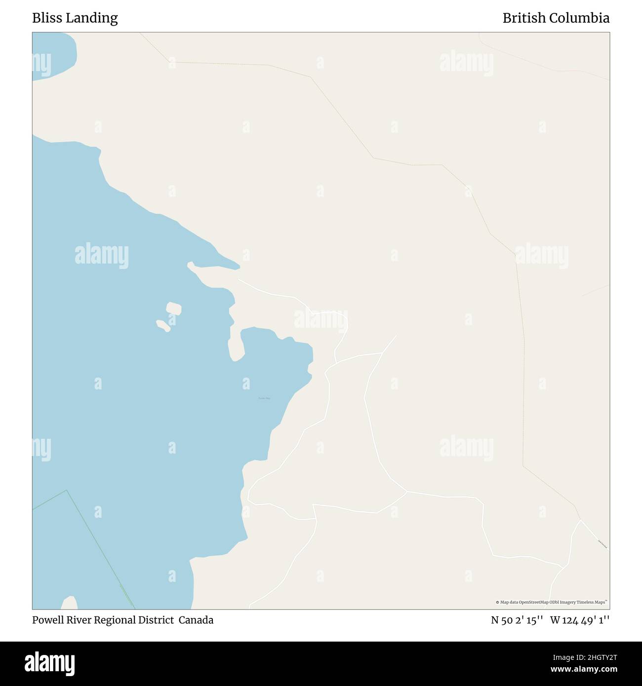 Map of powell river hi-res stock photography and images - Alamy