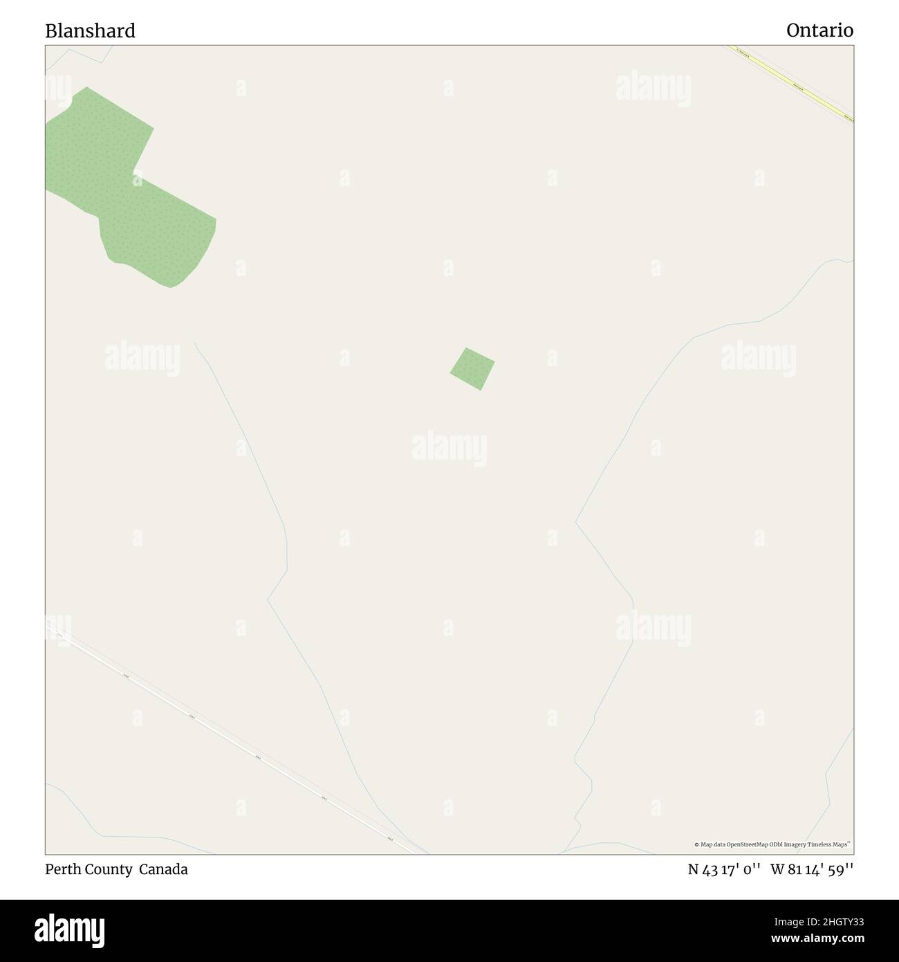 Map of perth ontario Cut Out Stock Images & Pictures - Alamy