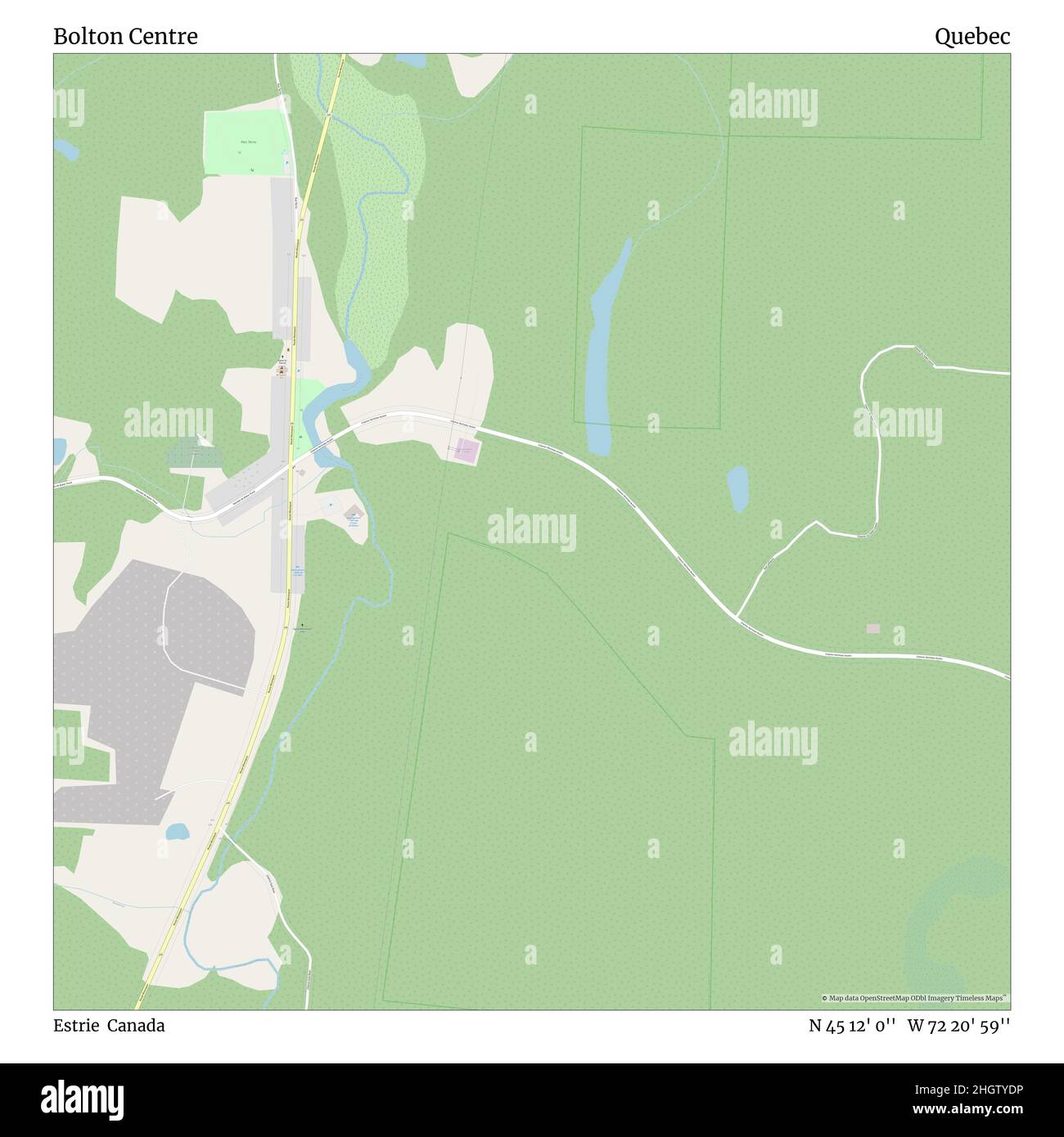 Bolton Centre, Estrie, Canada, Quebec, N 45 12' 0'', W 72 20' 59'', map ...