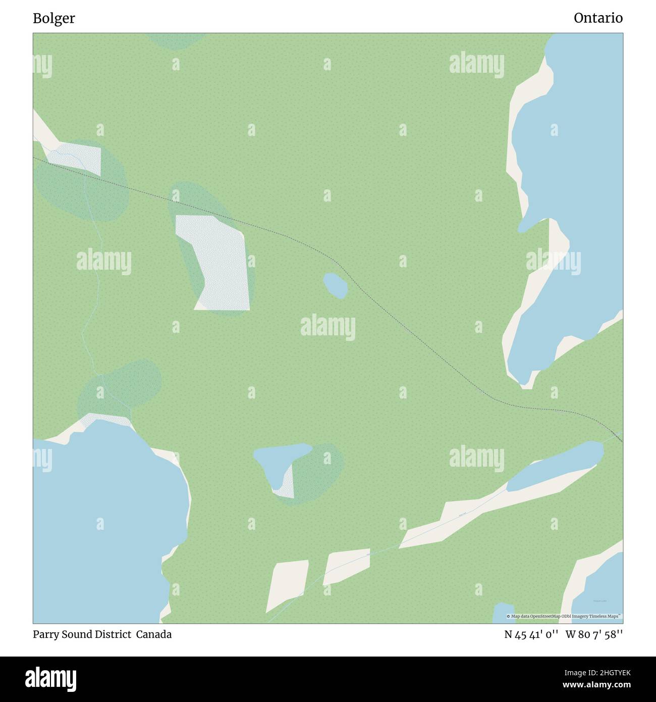 Map of parry sound hi-res stock photography and images - Alamy