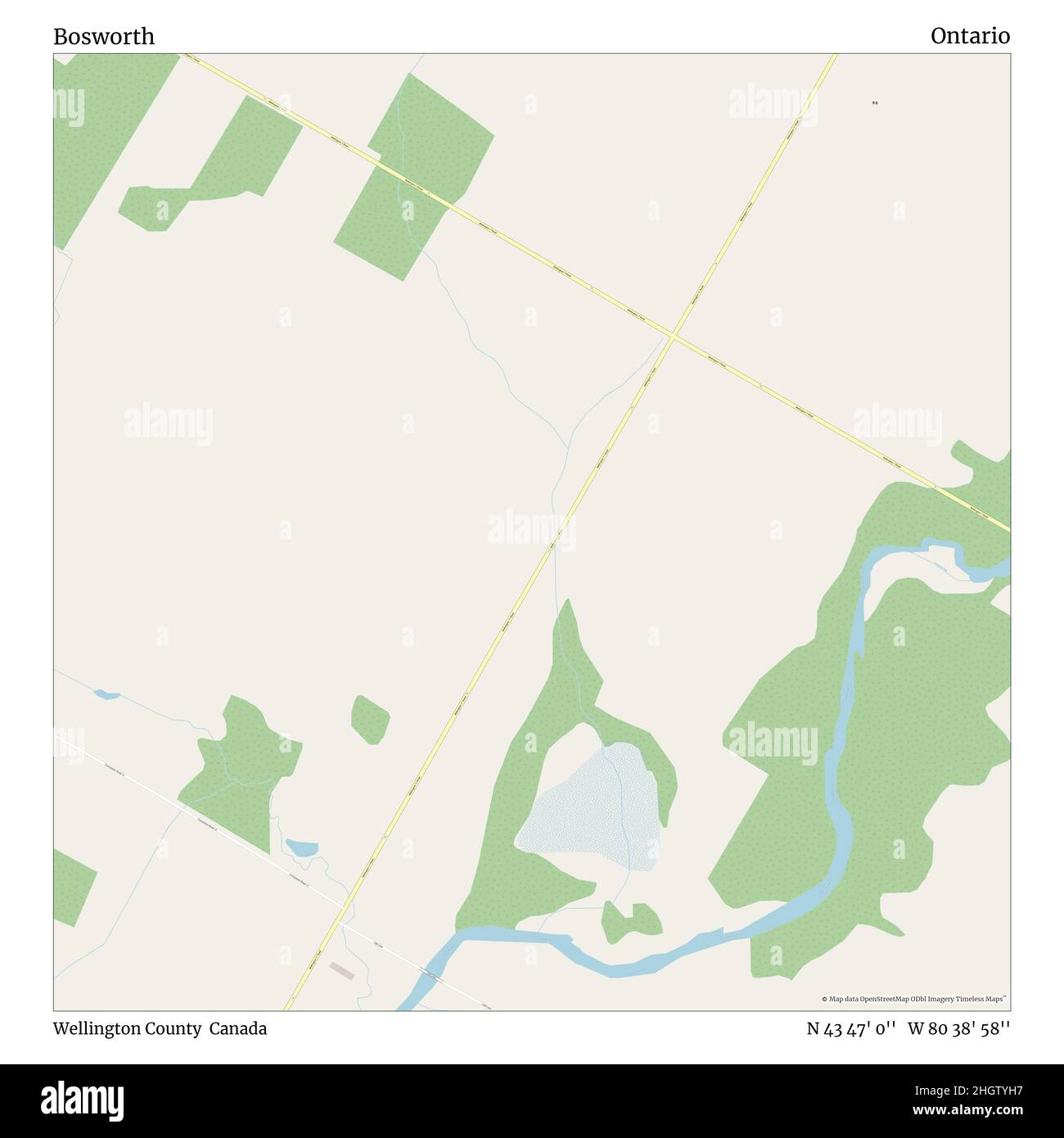 Wellington county ontario map hi-res stock photography and images - Alamy