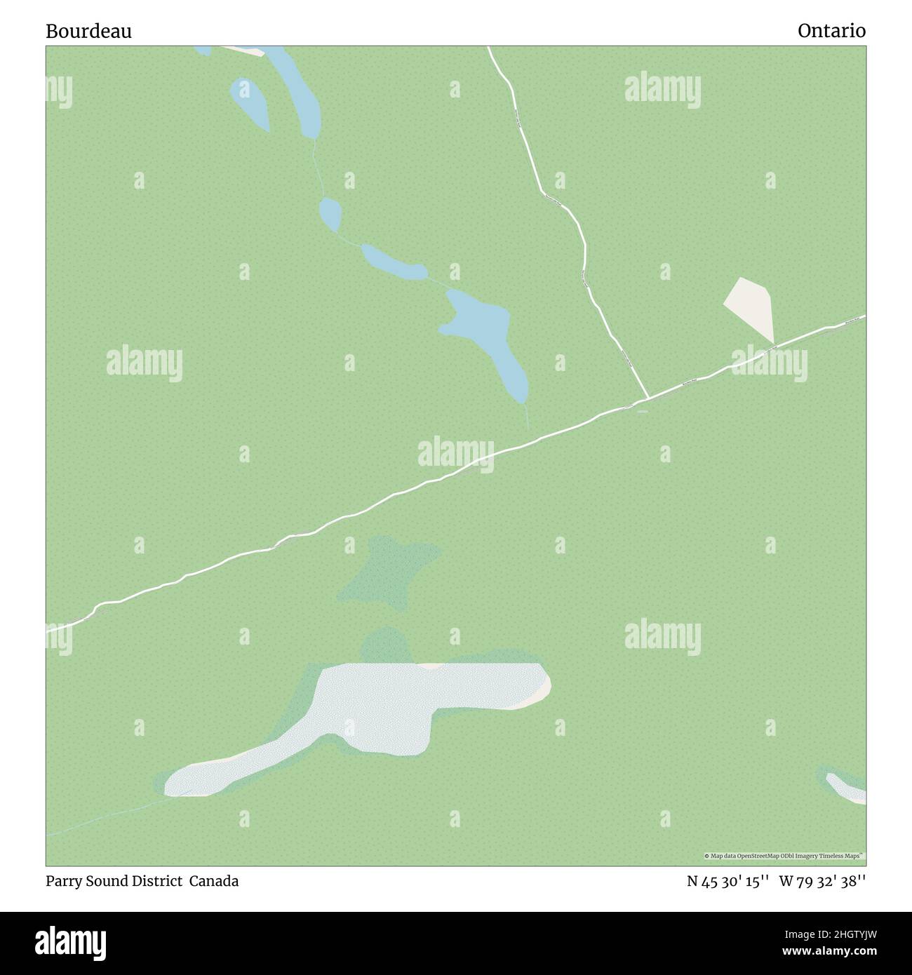 Map of parry sound Cut Out Stock Images & Pictures - Alamy