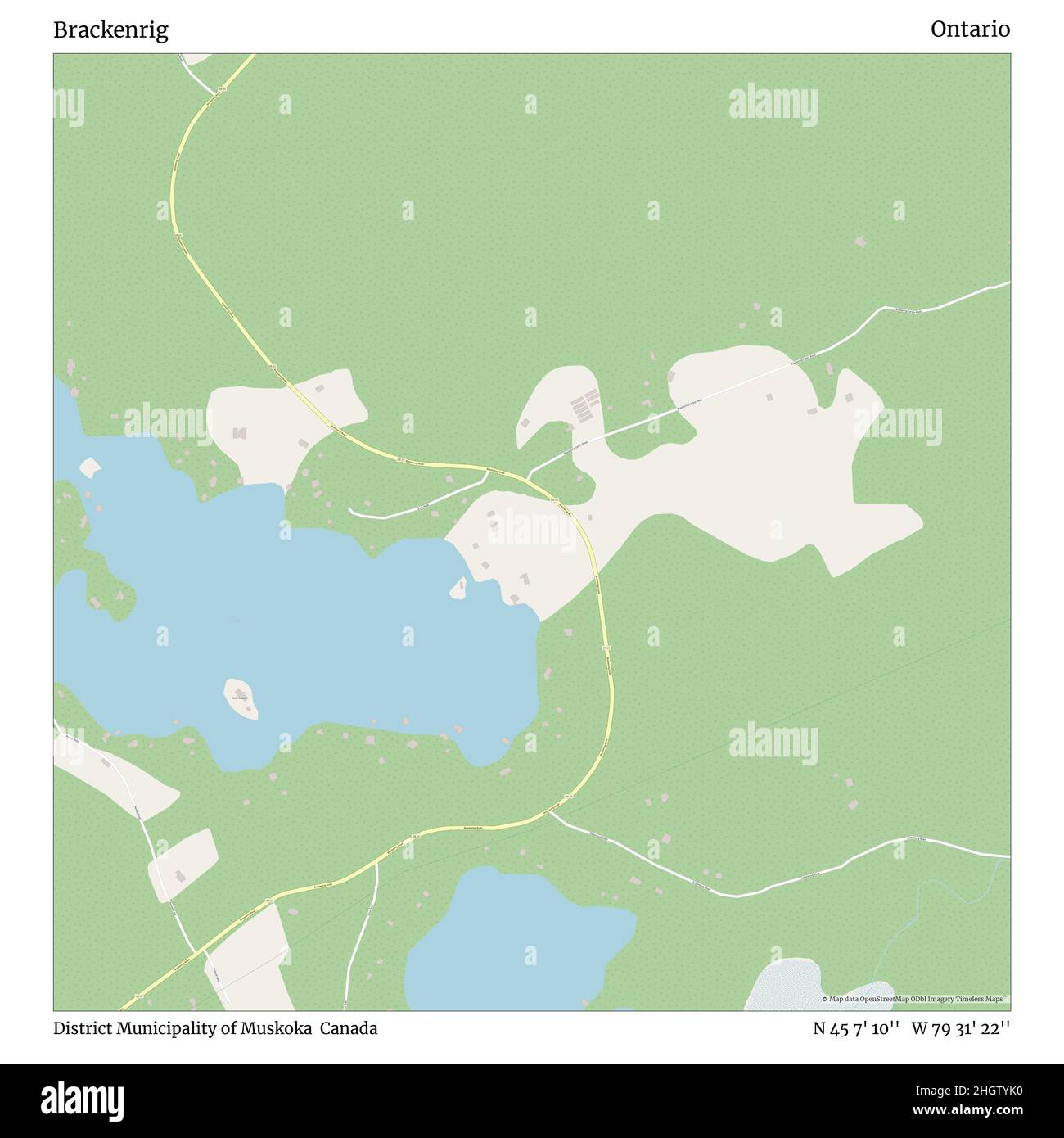 Map of muskoka hi-res stock photography and images - Alamy