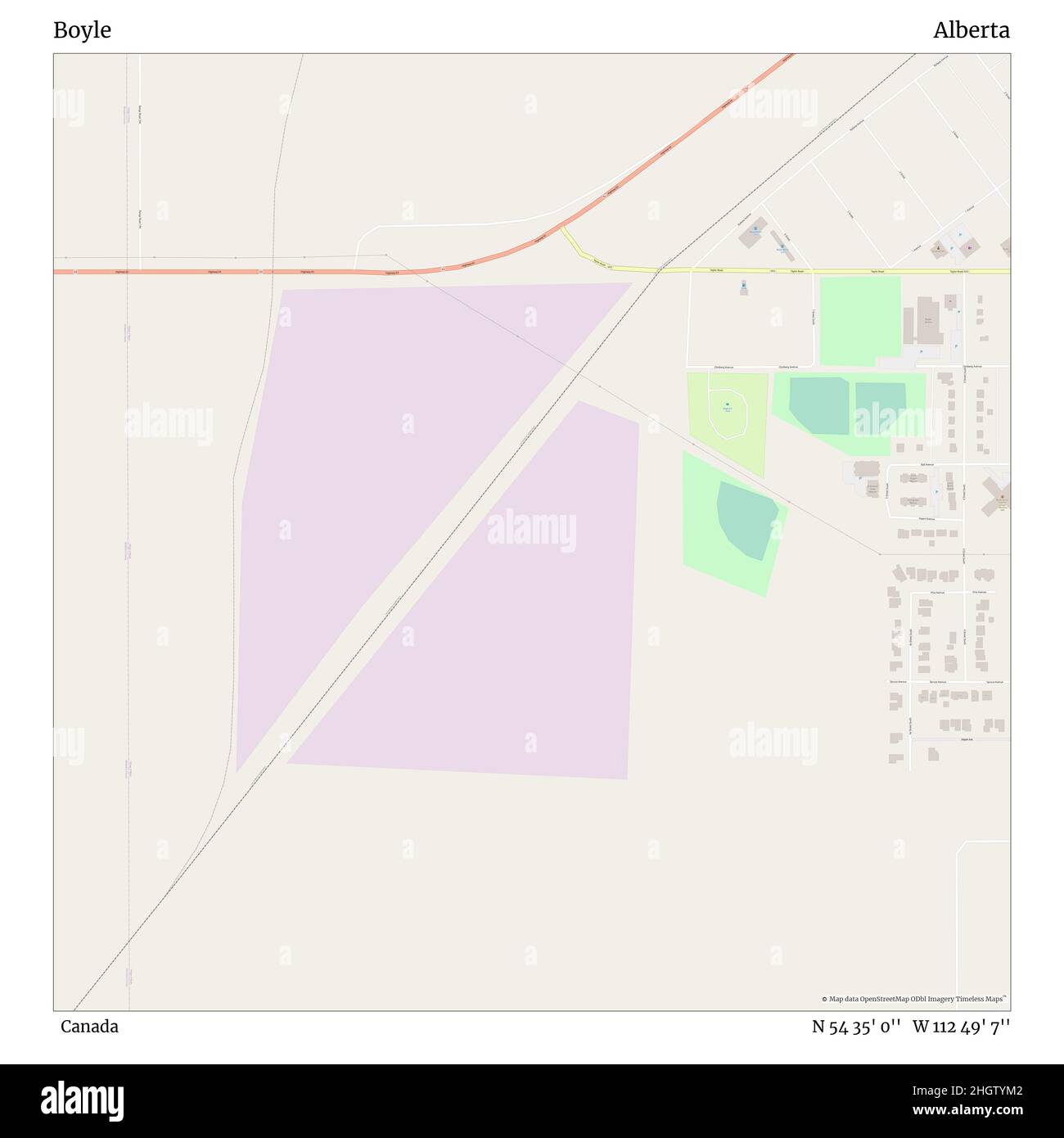 Map of boyle alberta hi-res stock photography and images - Alamy