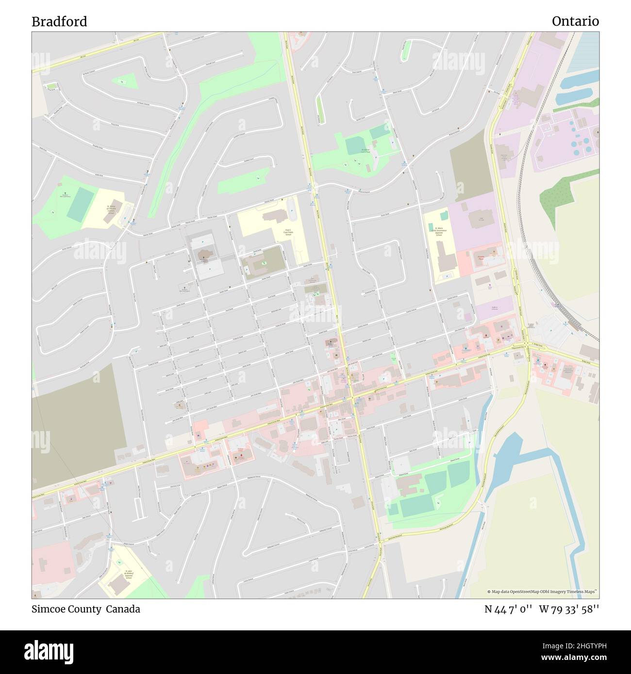 Bradford ontario map Cut Out Stock Images & Pictures - Alamy