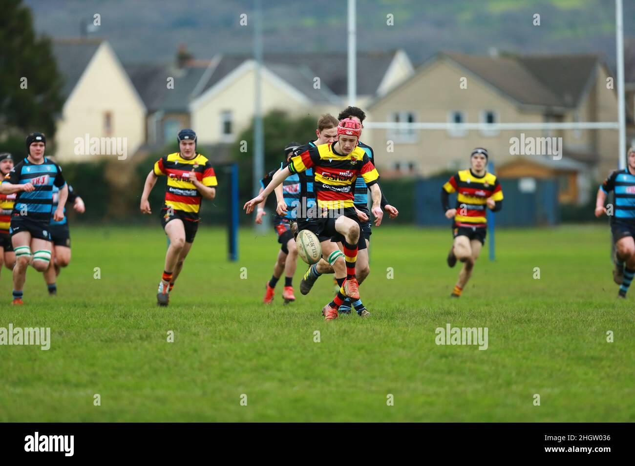 Ammanford RFC Youth v Carmarthen Quins RFC Youth Jan 2022 Stock Photo ...