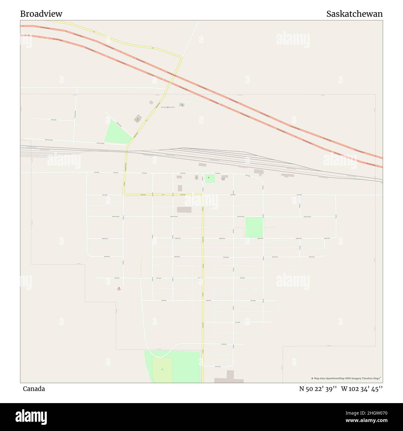 Map of broadview Cut Out Stock Images & Pictures - Alamy