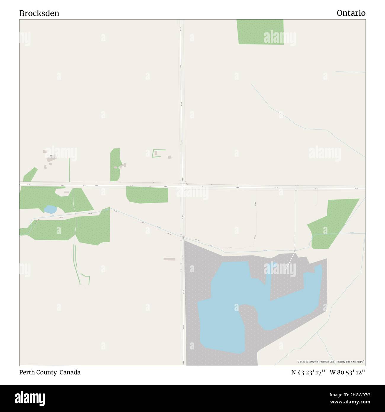 Map of perth ontario Cut Out Stock Images & Pictures - Alamy