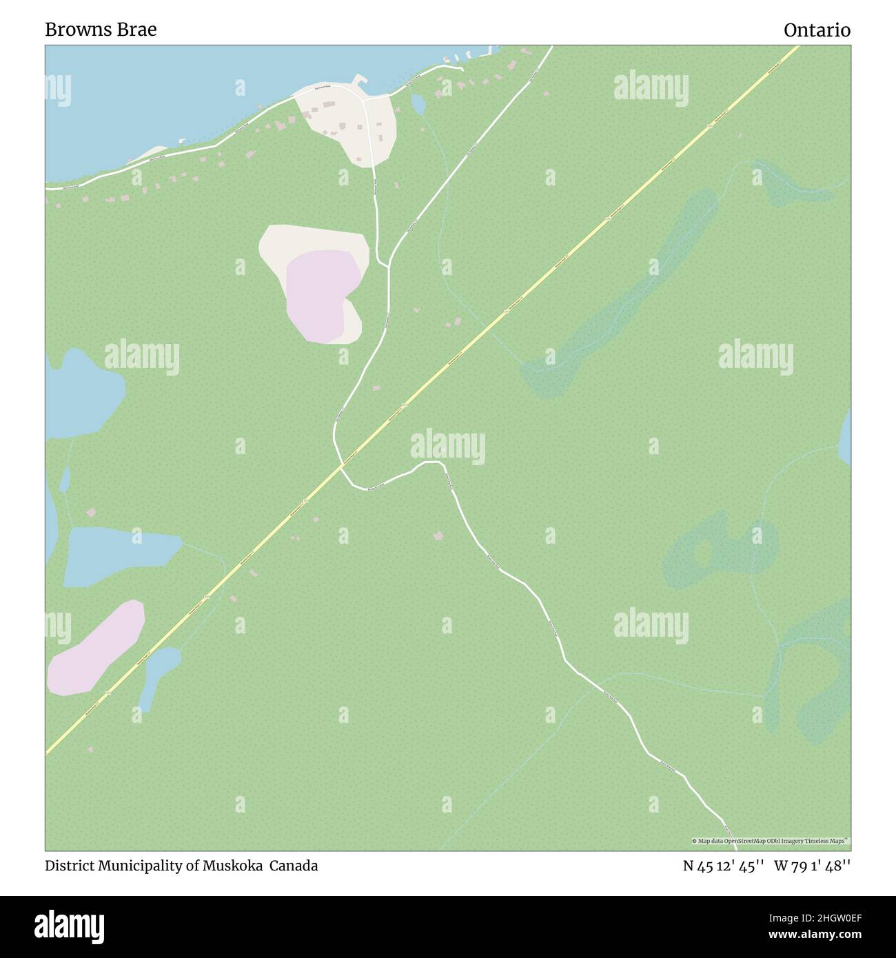 Map of muskoka hi-res stock photography and images - Alamy