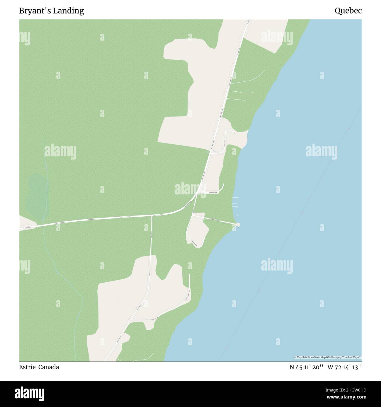 Bryant's Landing, Estrie, Canada, Quebec, N 45 11' 20'', W 72 14' 13 ...