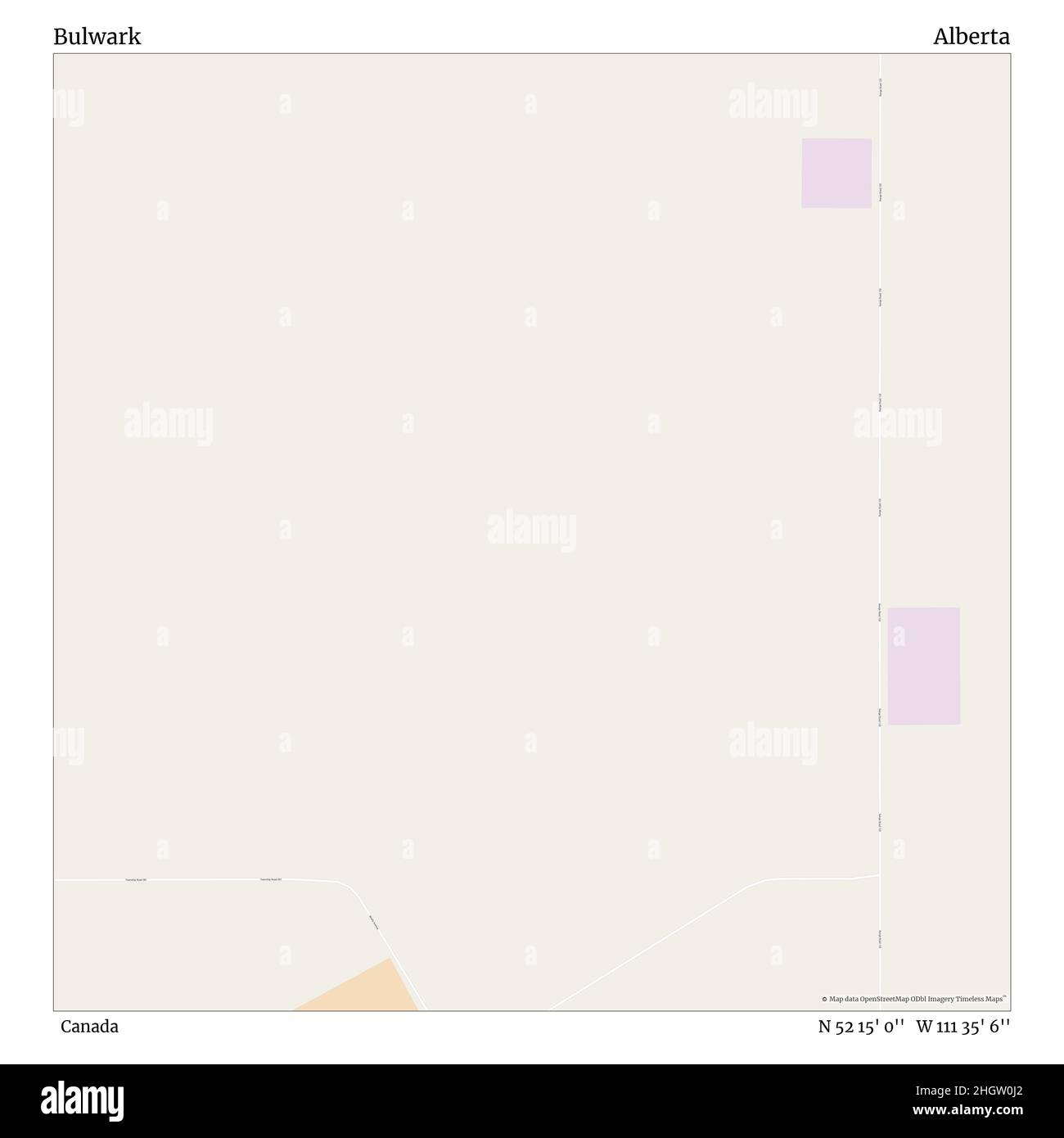 Bulwark, Canada, Alberta, N 52 15' 0'', W 111 35' 6'', map, Timeless ...