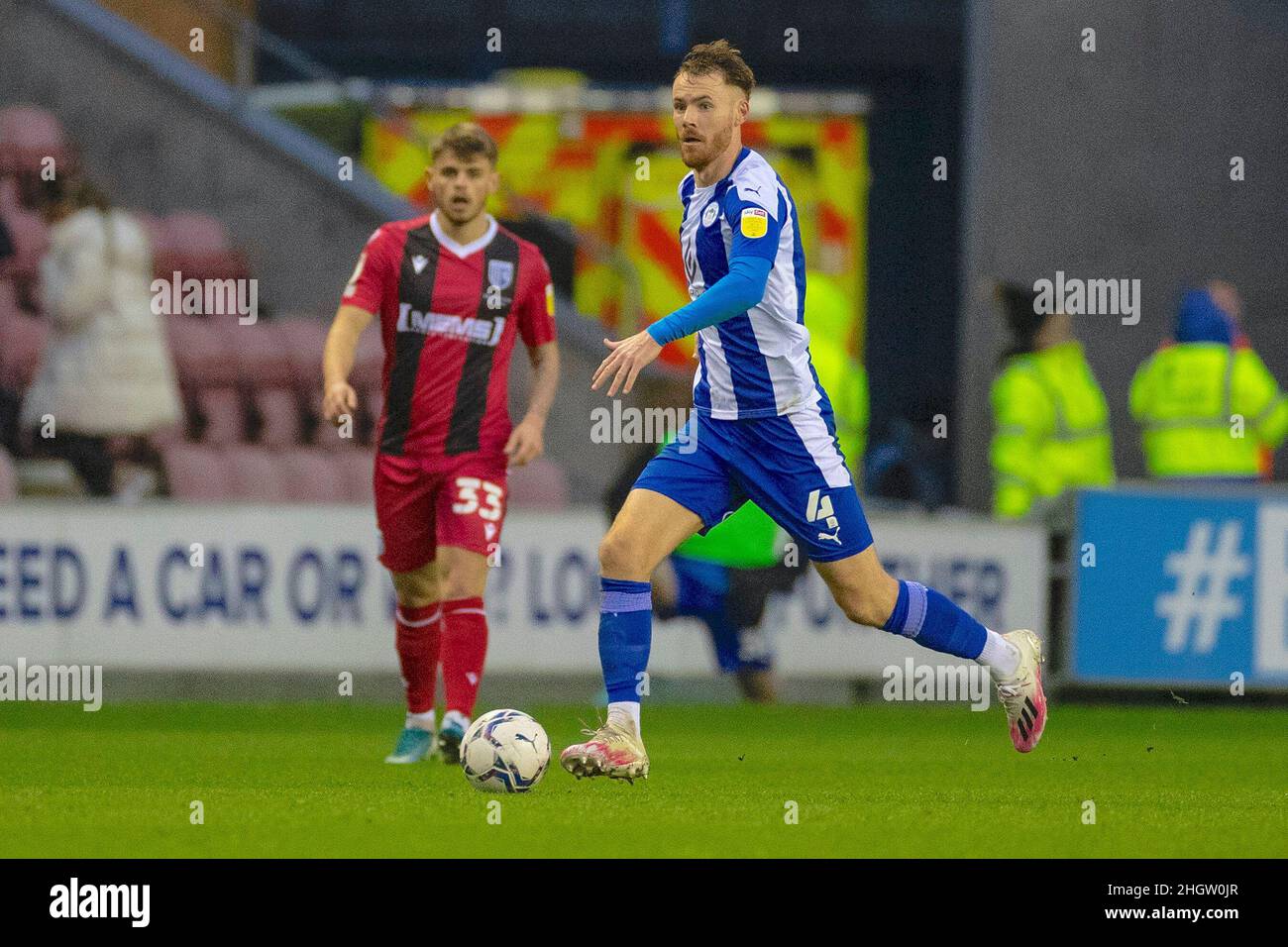 Tom Naylor #4 of Wigan Athletic in action Stock Photo - Alamy