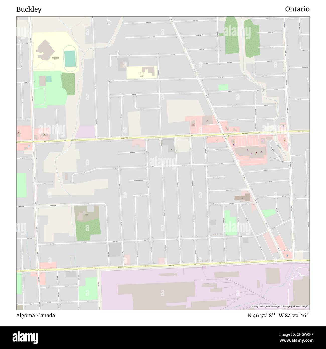 Map of algoma hi-res stock photography and images - Alamy
