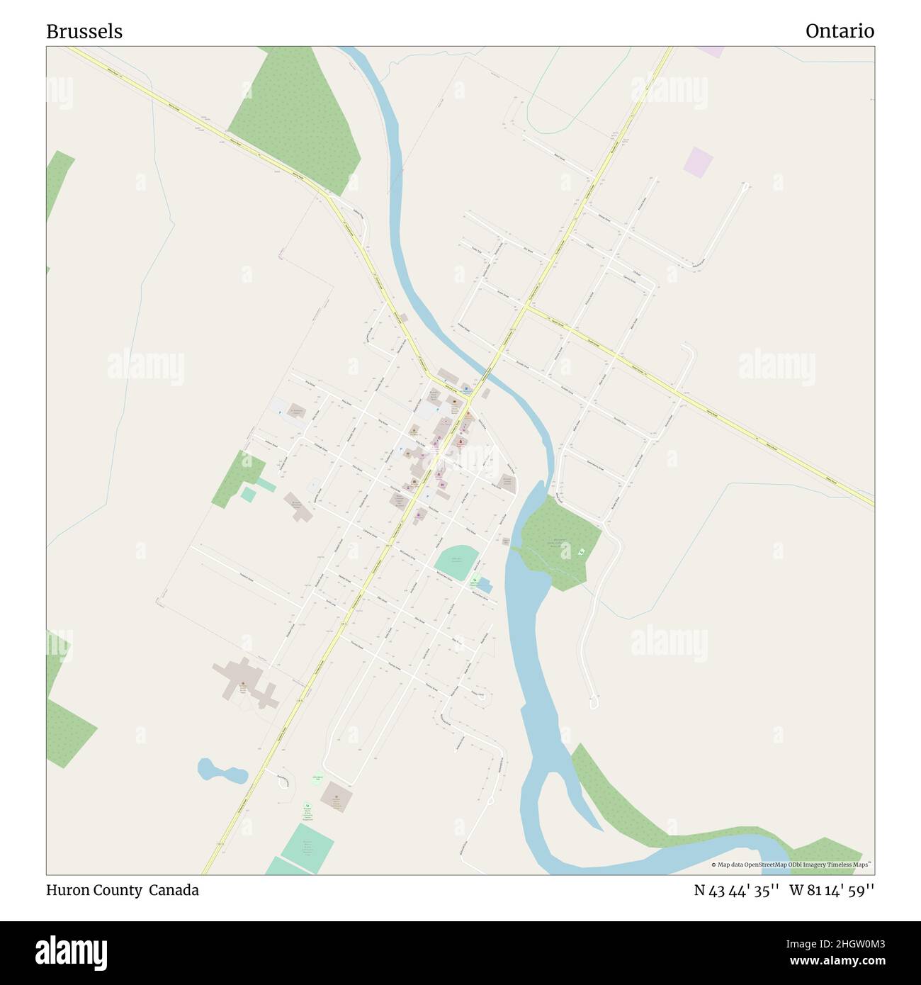 Map of brussels hi-res stock photography and images - Alamy