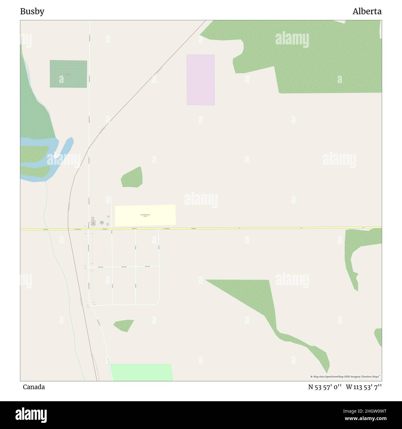 Map of busby Cut Out Stock Images & Pictures - Alamy