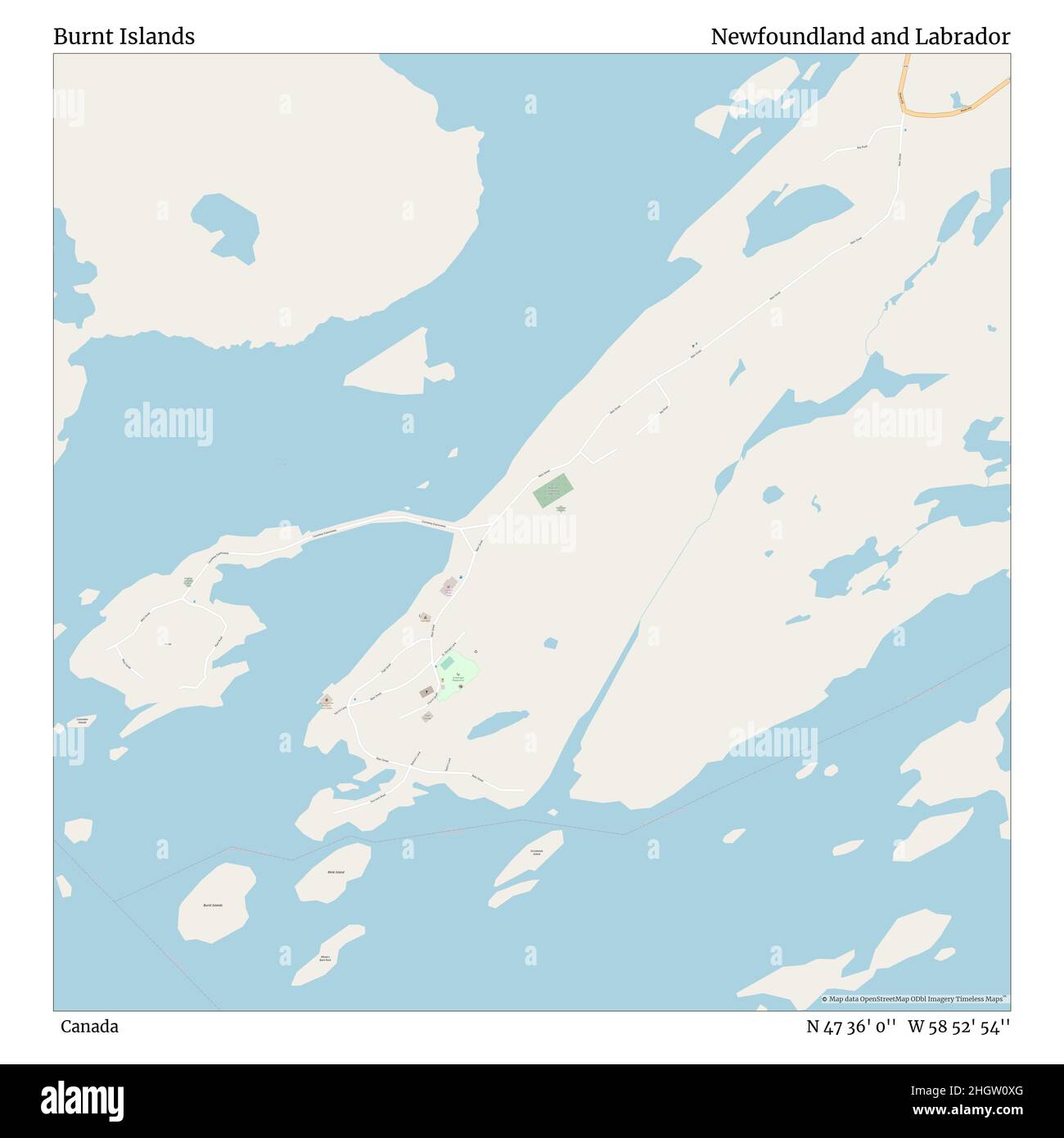 Burnt Islands, Canada, Newfoundland and Labrador, N 47 36' 0'', W 58 52 ...