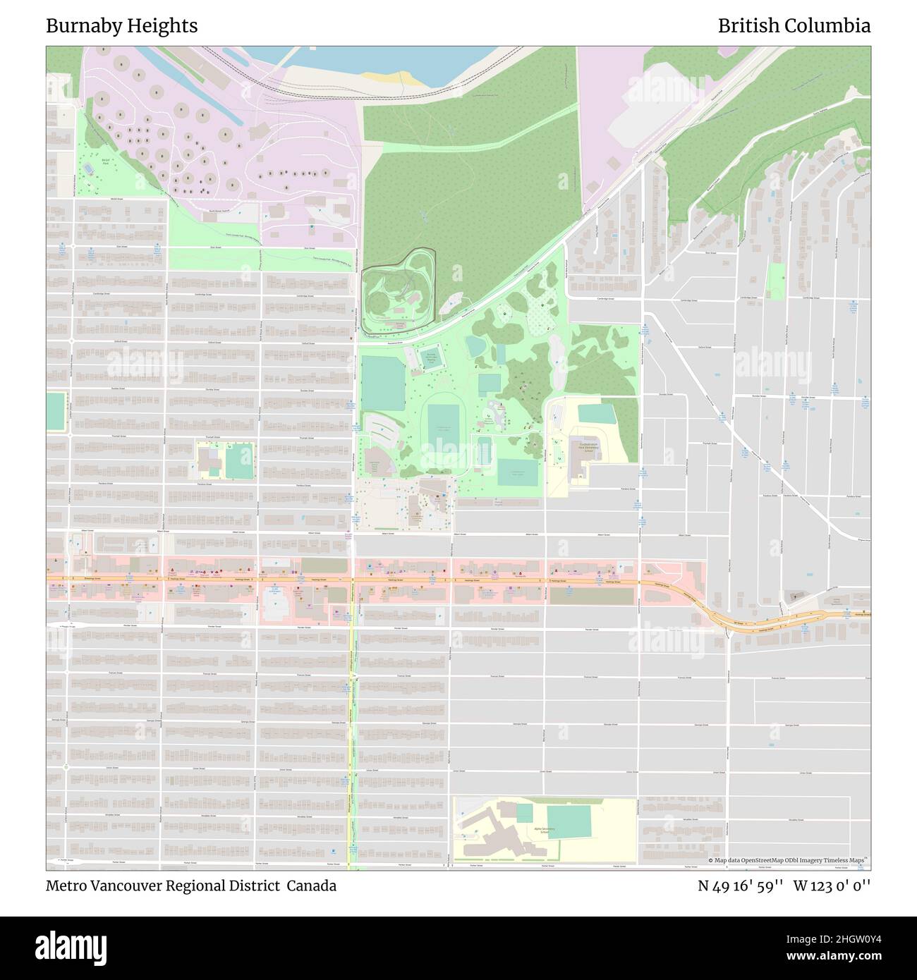 Burnaby map hi-res stock photography and images - Alamy