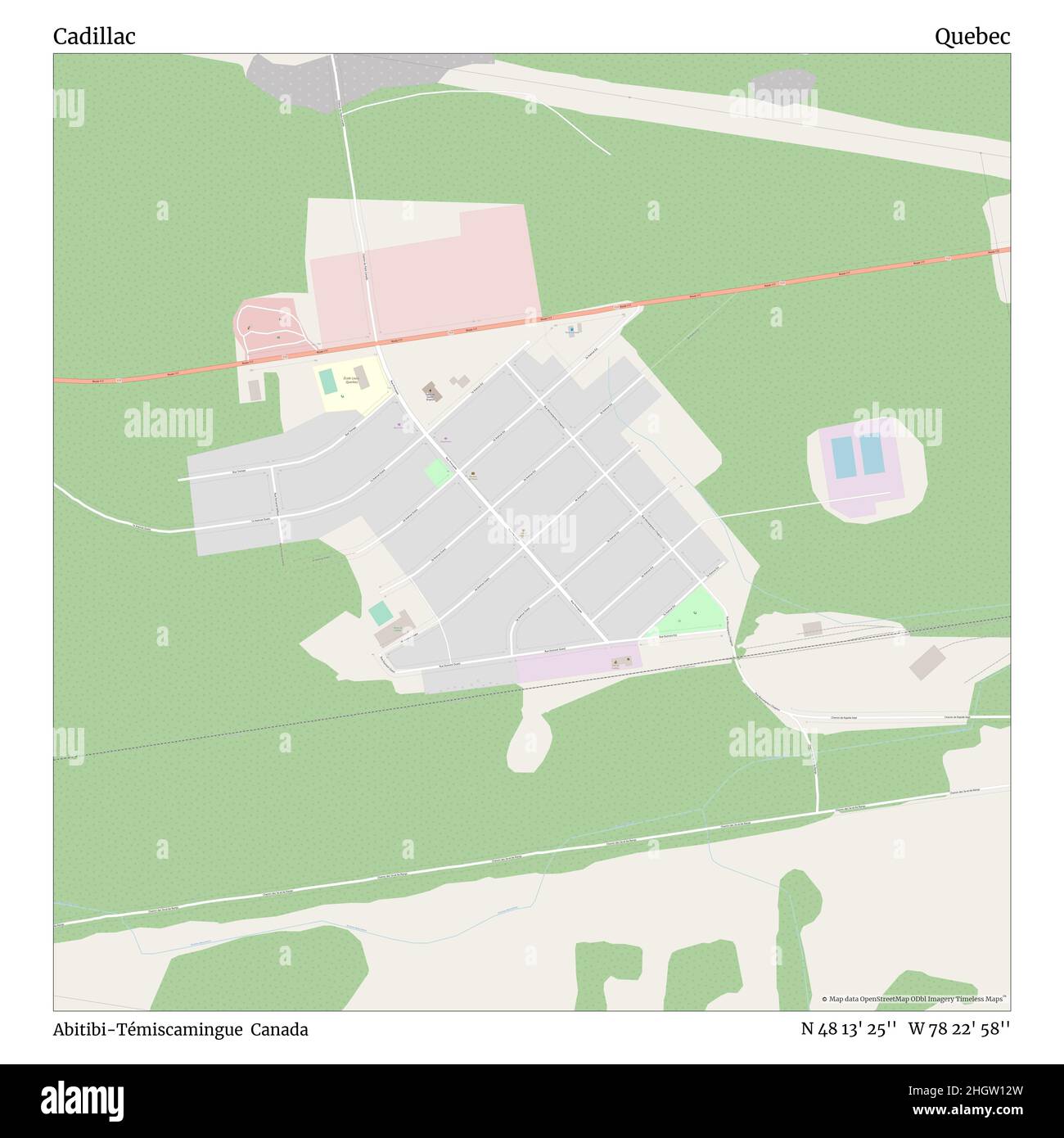 Cadillac, Abitibi-Témiscamingue, Canada, Quebec, N 48 13' 25'', W 78 22 ...