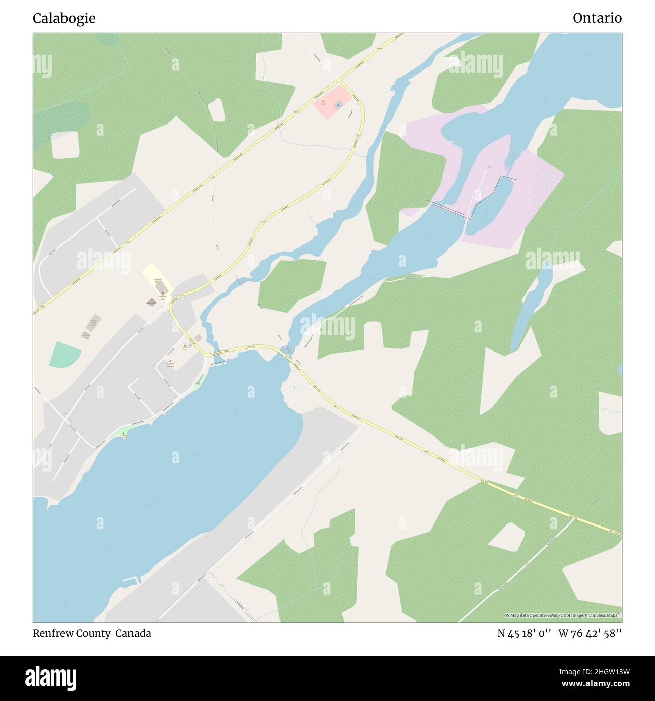 Map of calabogie hi-res stock photography and images - Alamy