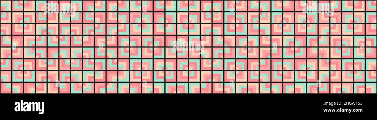 Abstract Geometrical generative computational art illustration Stock ...