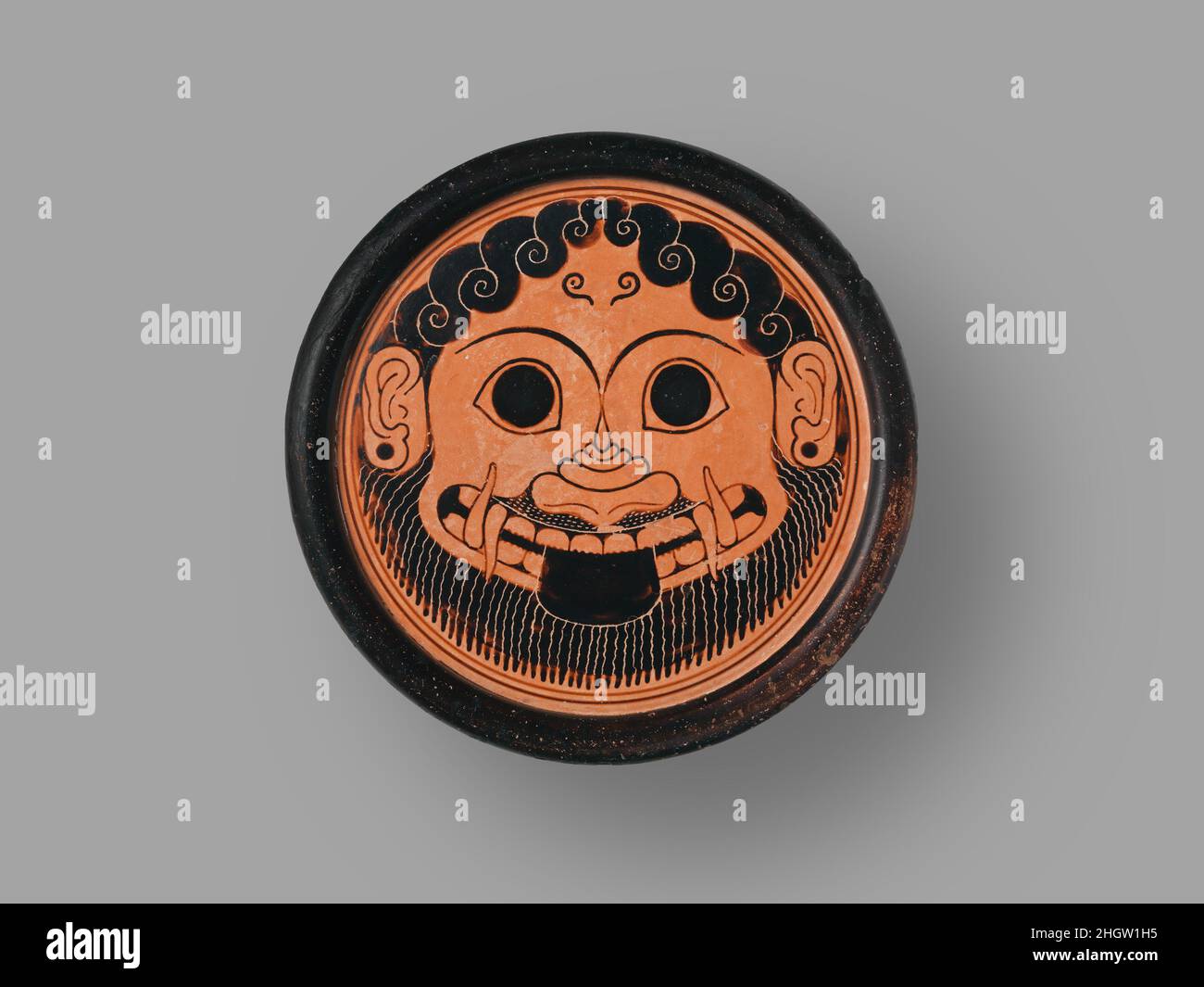 Terracotta stand ca. 570 B.C. Signed by Ergotimos Gorgoneion (Gorgon's ...