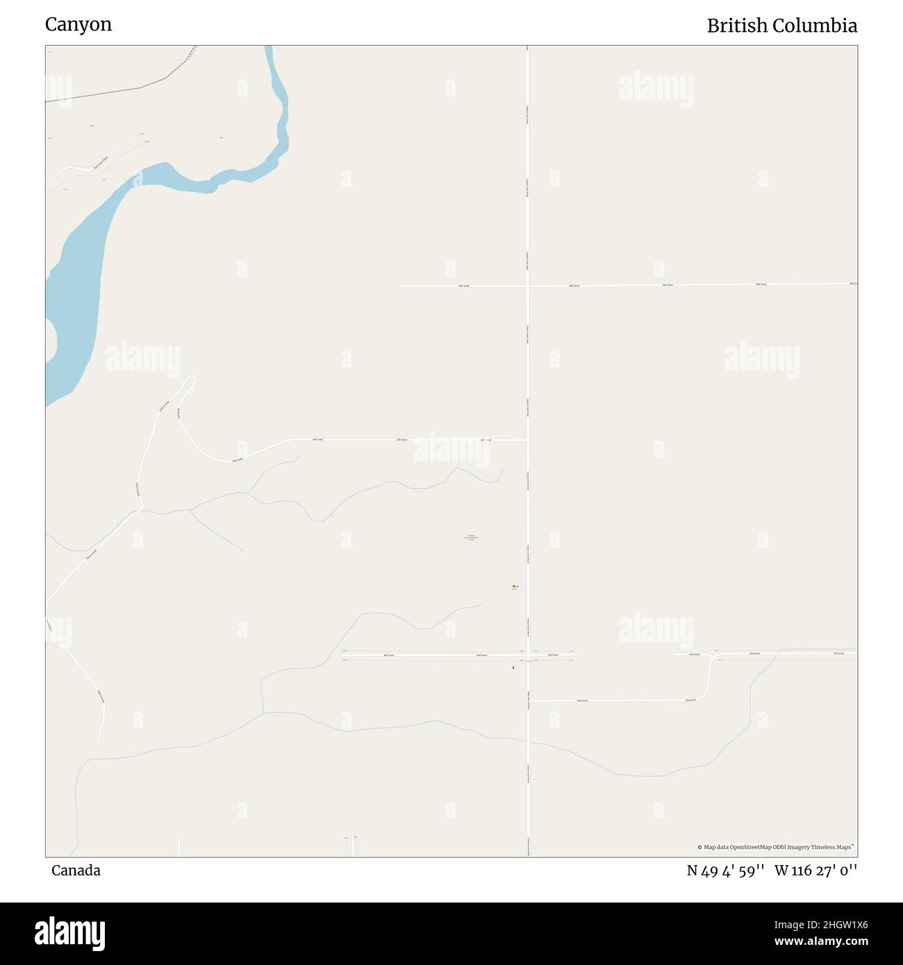 Map of canyon hi-res stock photography and images - Alamy