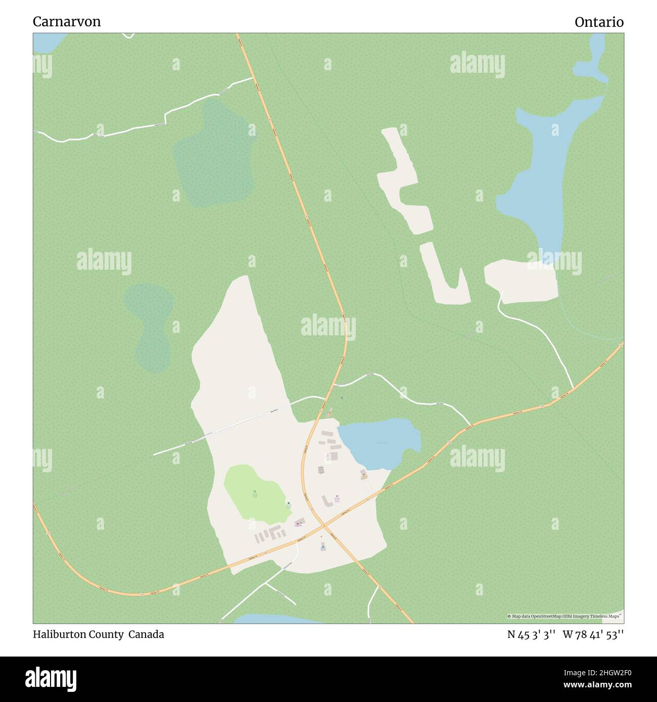 Carnarvon, Haliburton County, Canada, Ontario, N 45 3' 3'', W 78 41' 53 ...