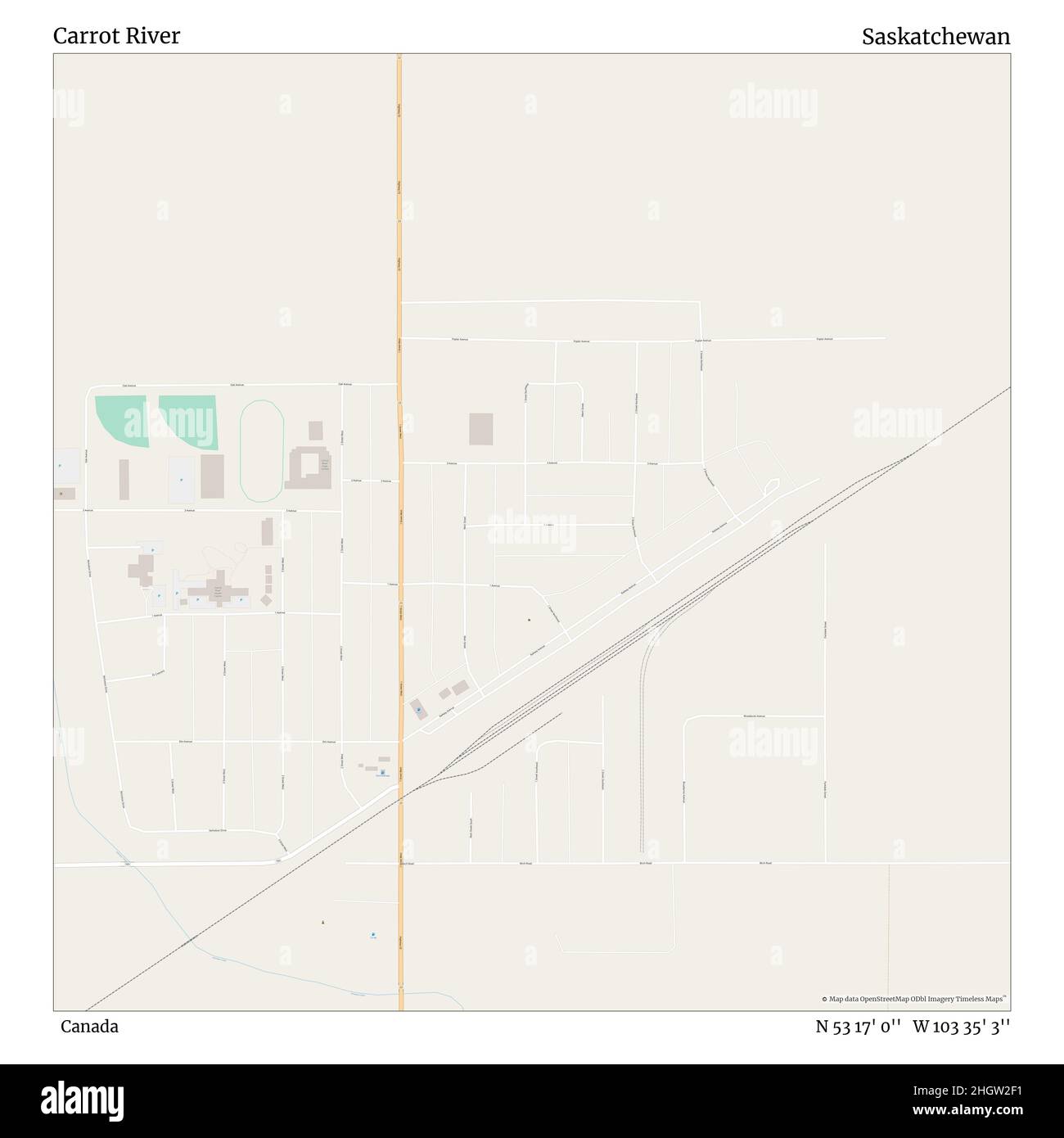 Map of carrot river Cut Out Stock Images & Pictures - Alamy