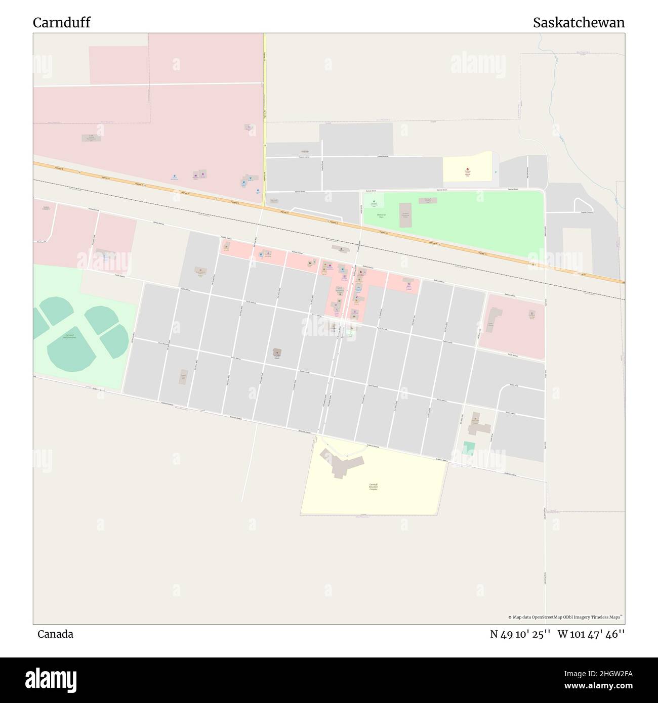 Carnduff saskatchewan map hi-res stock photography and images - Alamy