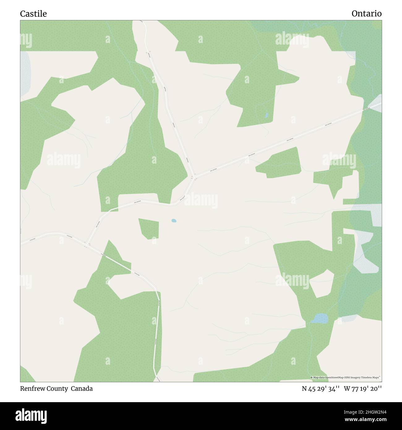 Castile, Renfrew County, Canada, Ontario, N 45 29' 34'', W 77 19' 20 ...