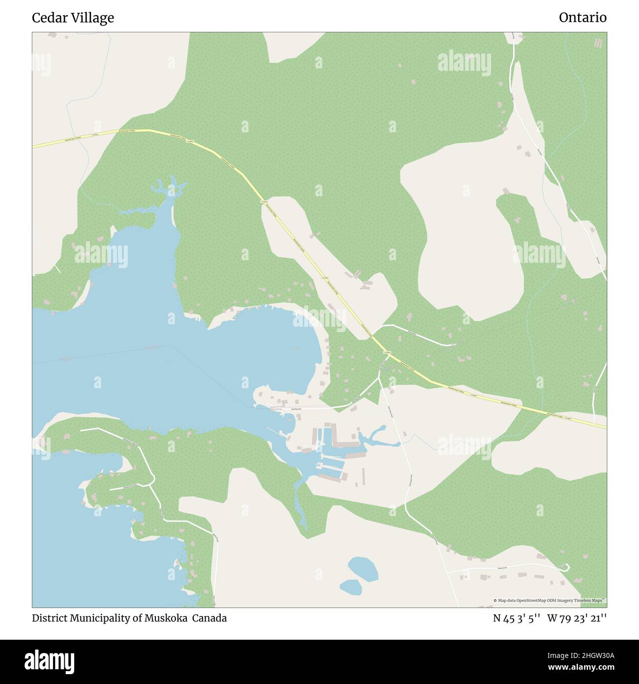 Map of muskoka hi-res stock photography and images - Alamy