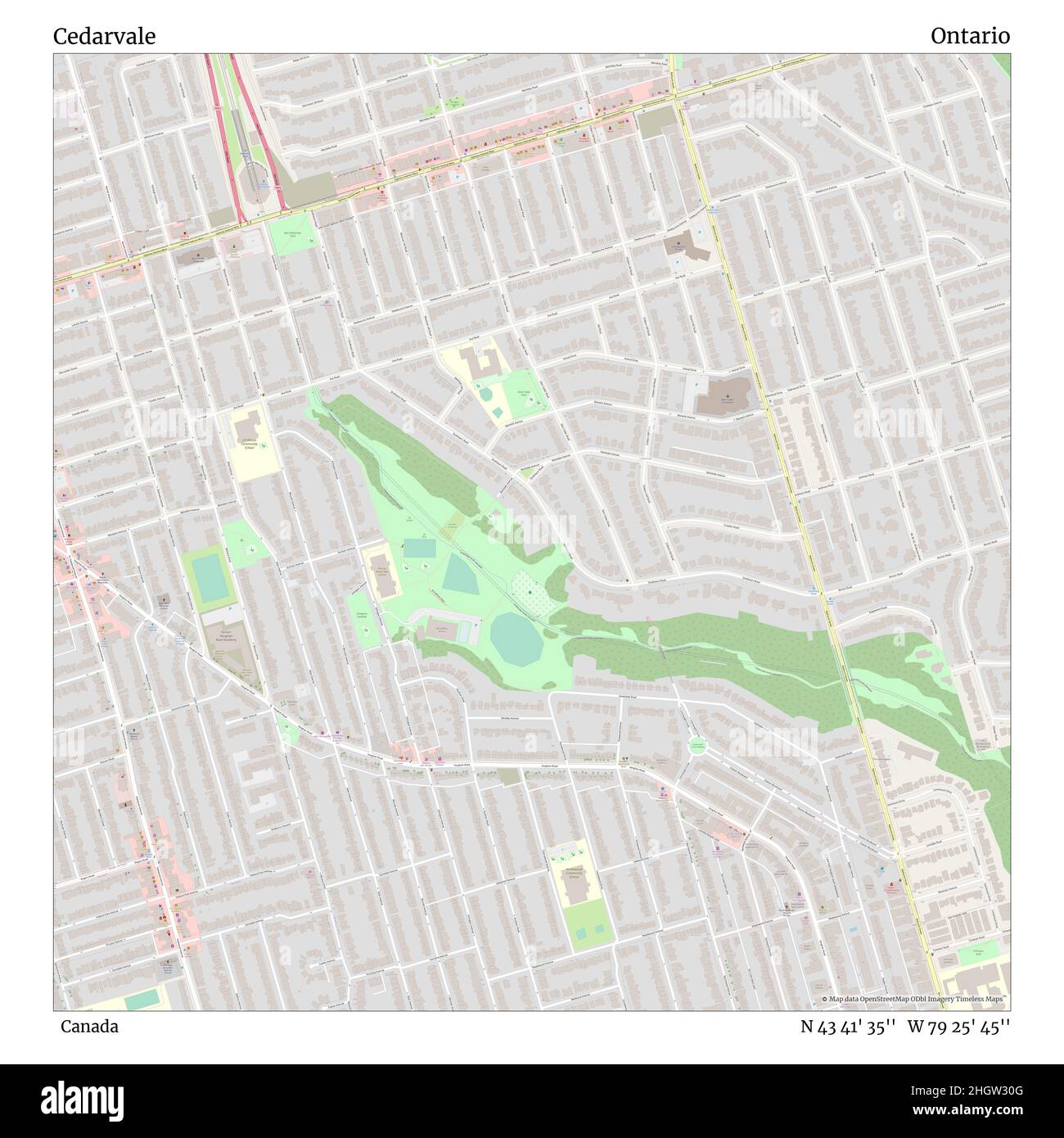 Map of cedarvale hi-res stock photography and images - Alamy