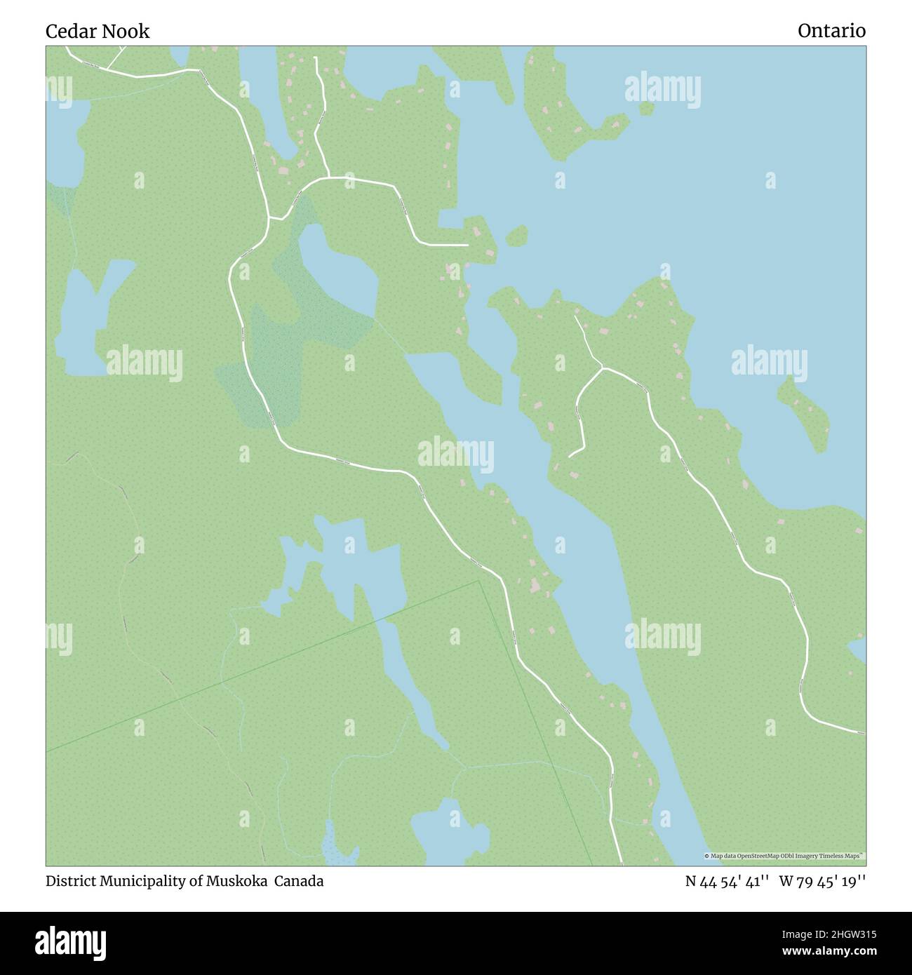 Map of muskoka hi-res stock photography and images - Alamy
