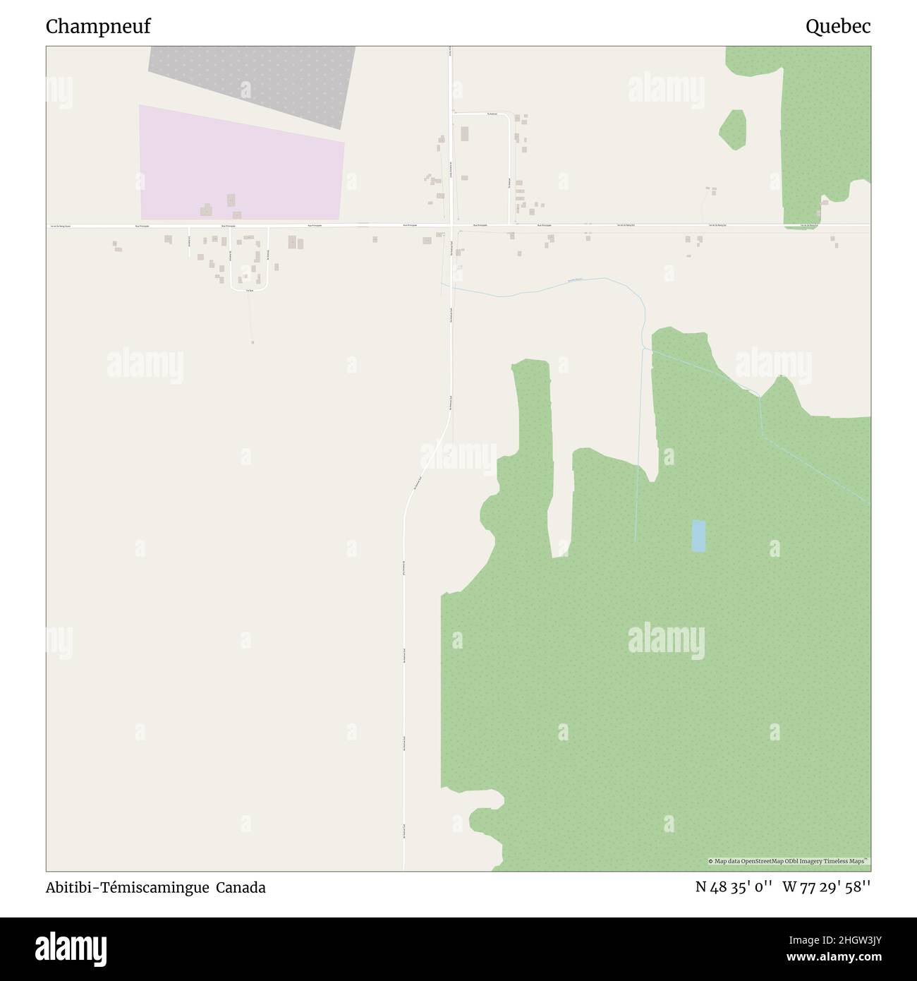 Map of temiscamingue and abitibi hi-res stock photography and images ...