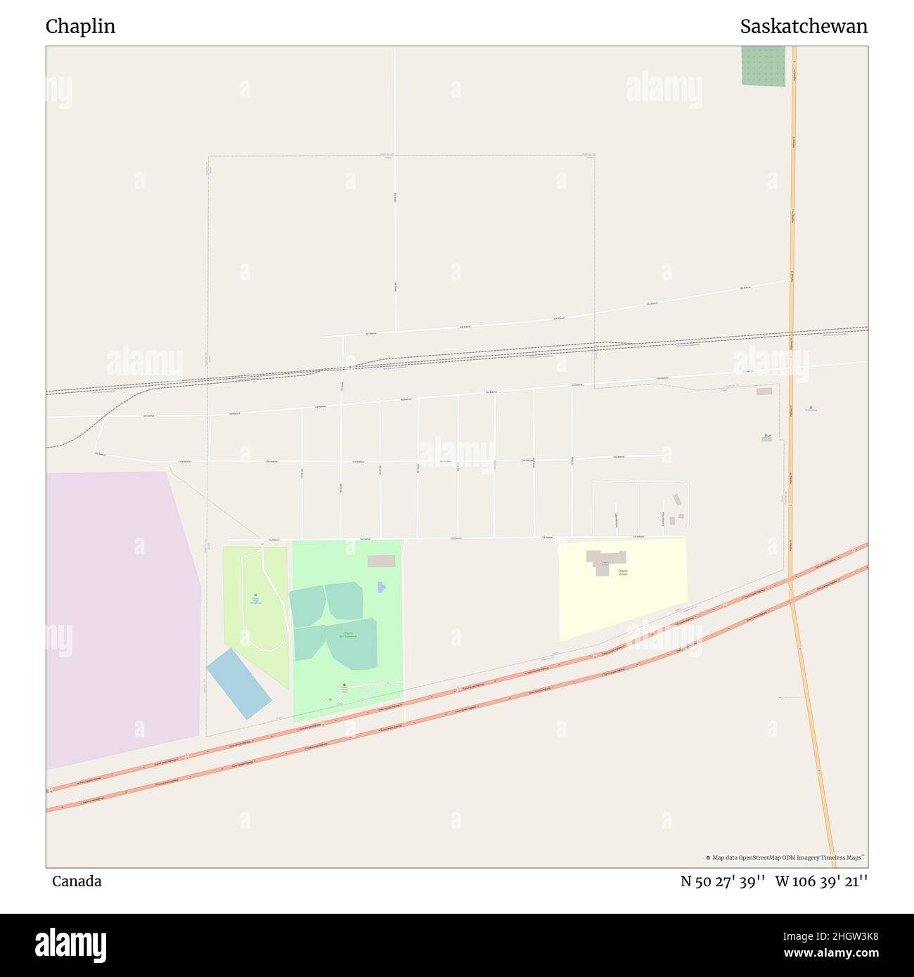 Map of chaplin saskatchewan hi-res stock photography and images - Alamy