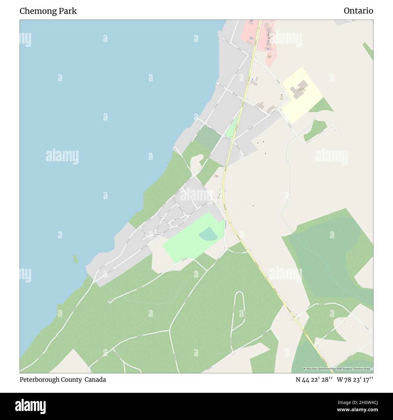 Chemong Park, Peterborough County, Canada, Ontario, N 44 22' 28'', W 78 ...