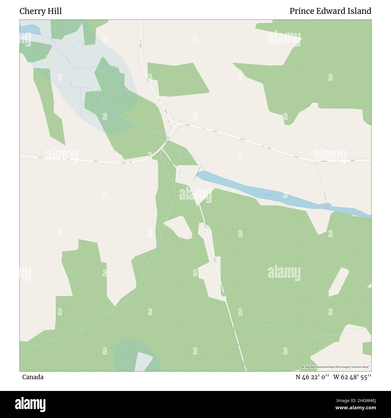 Cherry Hill, Canada, Prince Edward Island, N 46 22' 0'', W 62 48' 55 ...