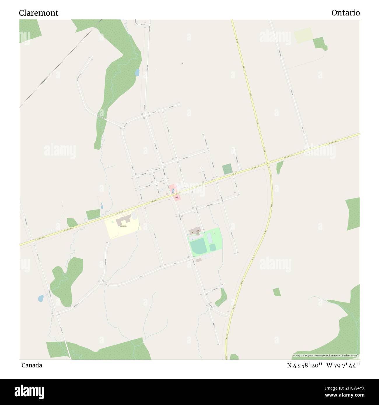 Map of claremont hi-res stock photography and images - Alamy