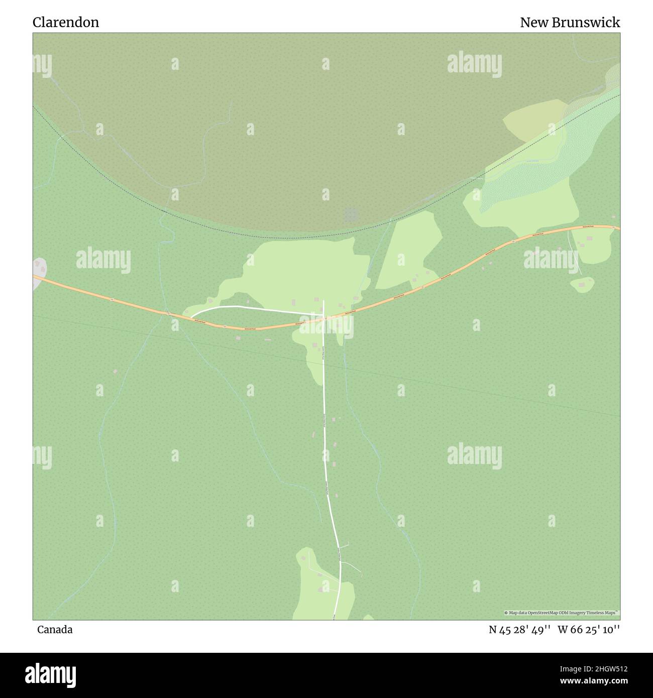 Map of clarendon hi-res stock photography and images - Alamy